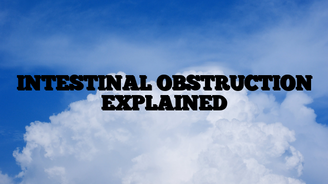 INTESTINAL OBSTRUCTION EXPLAINED | Austin Tommy