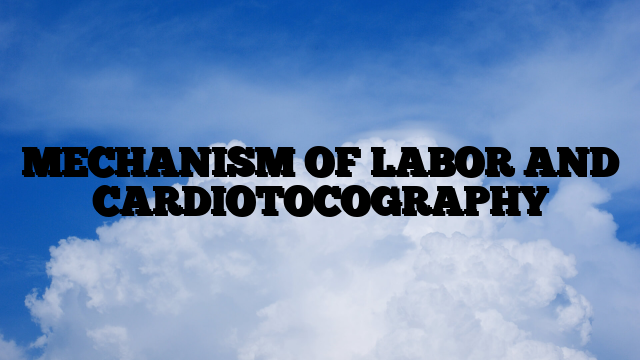 MECHANISM OF LABOR AND CARDIOTOCOGRAPHY | Austin Tommy