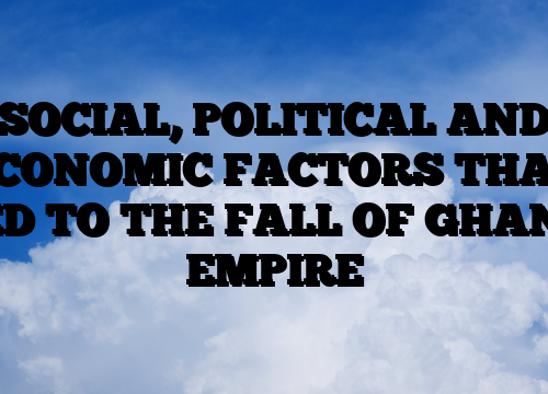 TRANS-SAHARAN TRADE – Austin Tommy