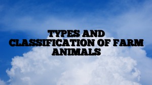 TYPES AND CLASSIFICATION OF FARM ANIMALS | Austin Tommy